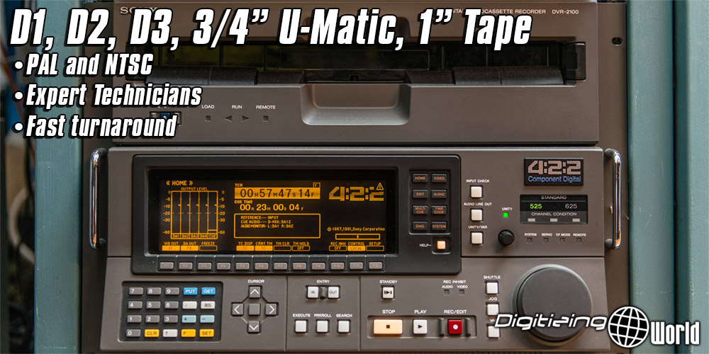 Professional Tape Transfers - Digitizing World